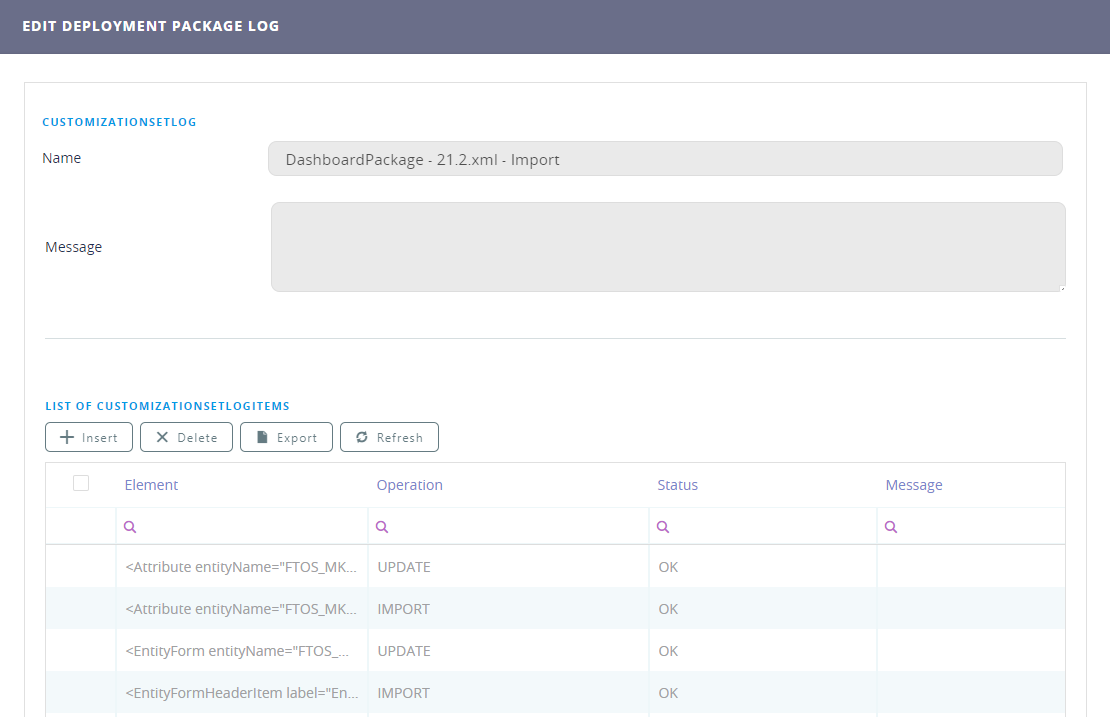 Viewing Deployment Package Logs